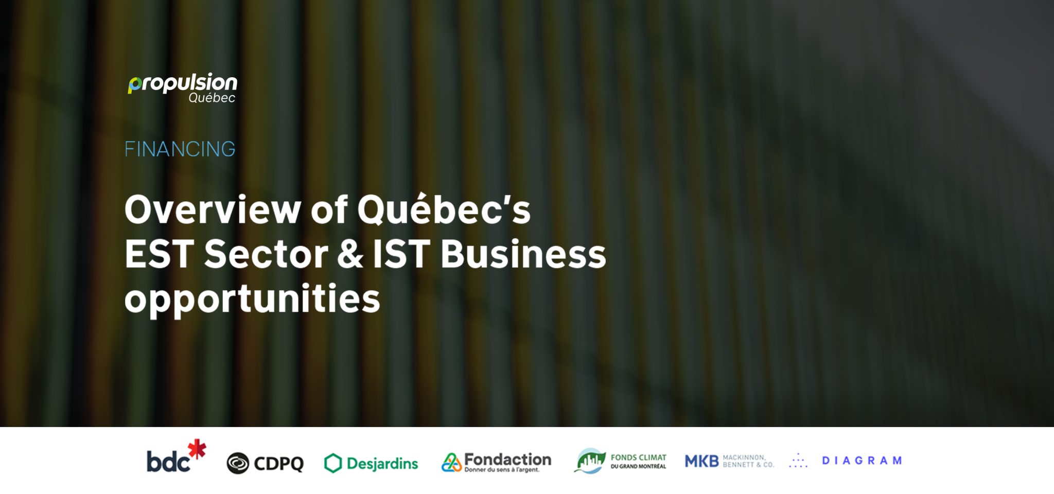 PORTRAIT & BUSINESS OPPORTUNITIES OF THE EST SECTOR IN QUÉBEC | A ...